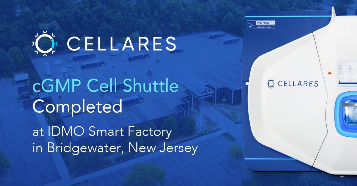 Cellares Completes First cGMP Cell Shuttle at New Jersey Facility ...