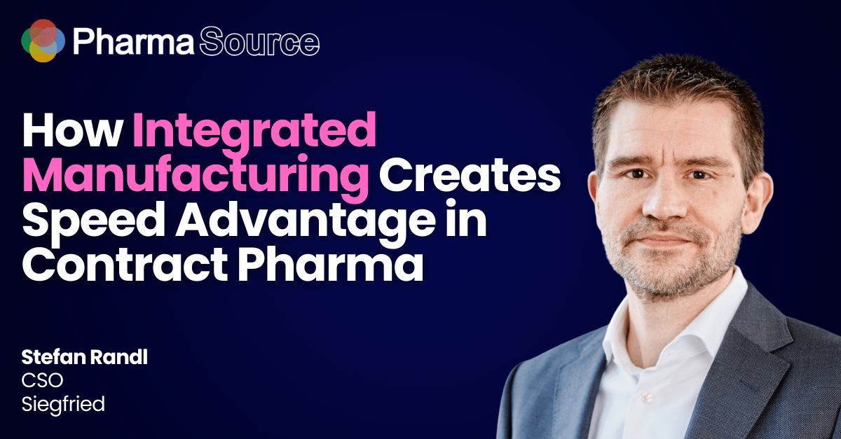 Siegfried CSO: Integration Strategy & AI in Pharma Manufacturing