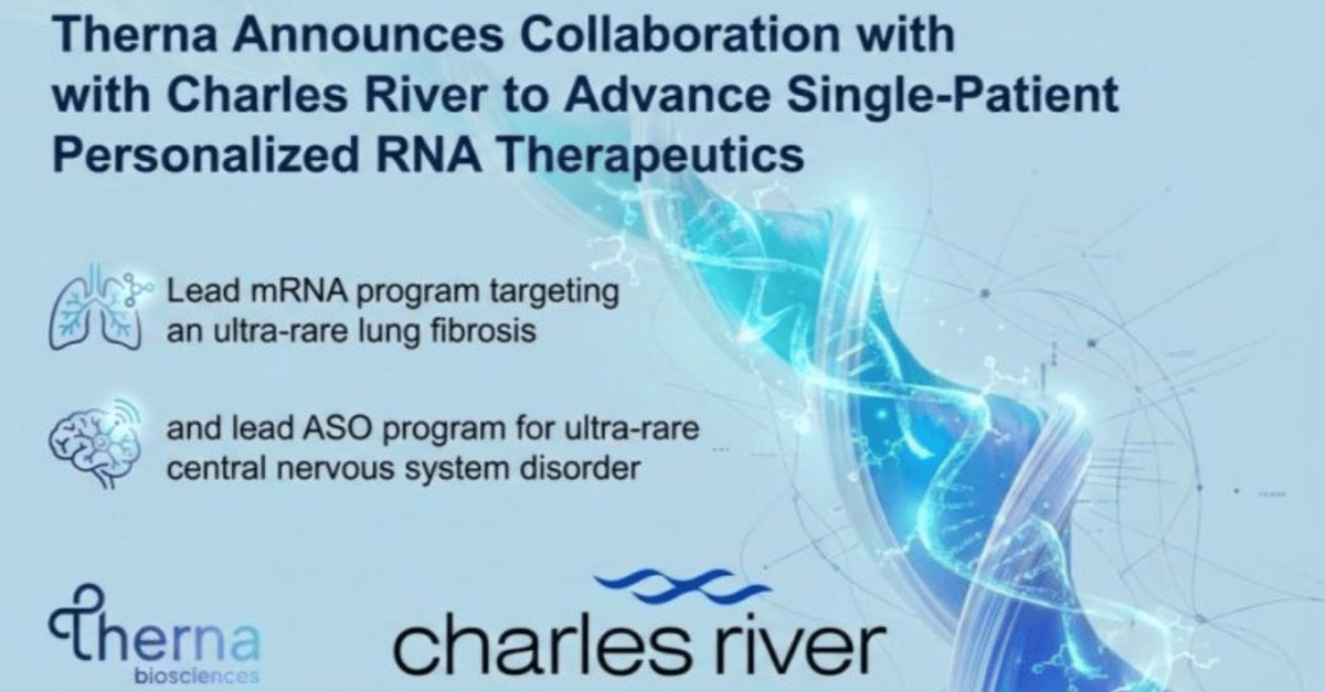 Therna Biosciences Collaborates with Charles River on Personalized RNA ...